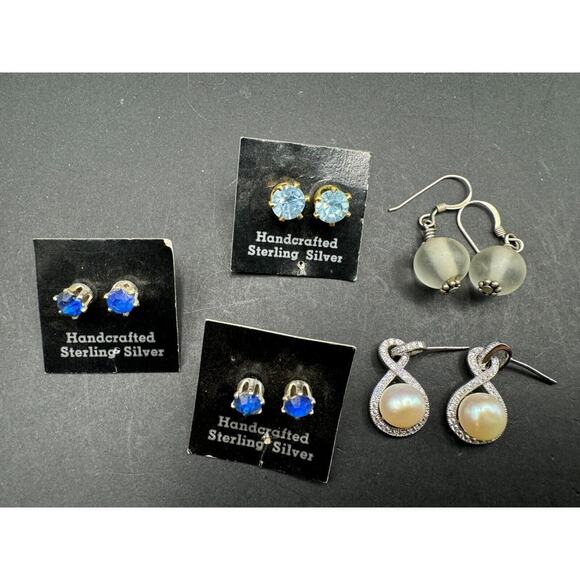 Unbranded | Jewelry | Lot Of 5 Pairs Assorted Handcrafted 925 Sterling ...